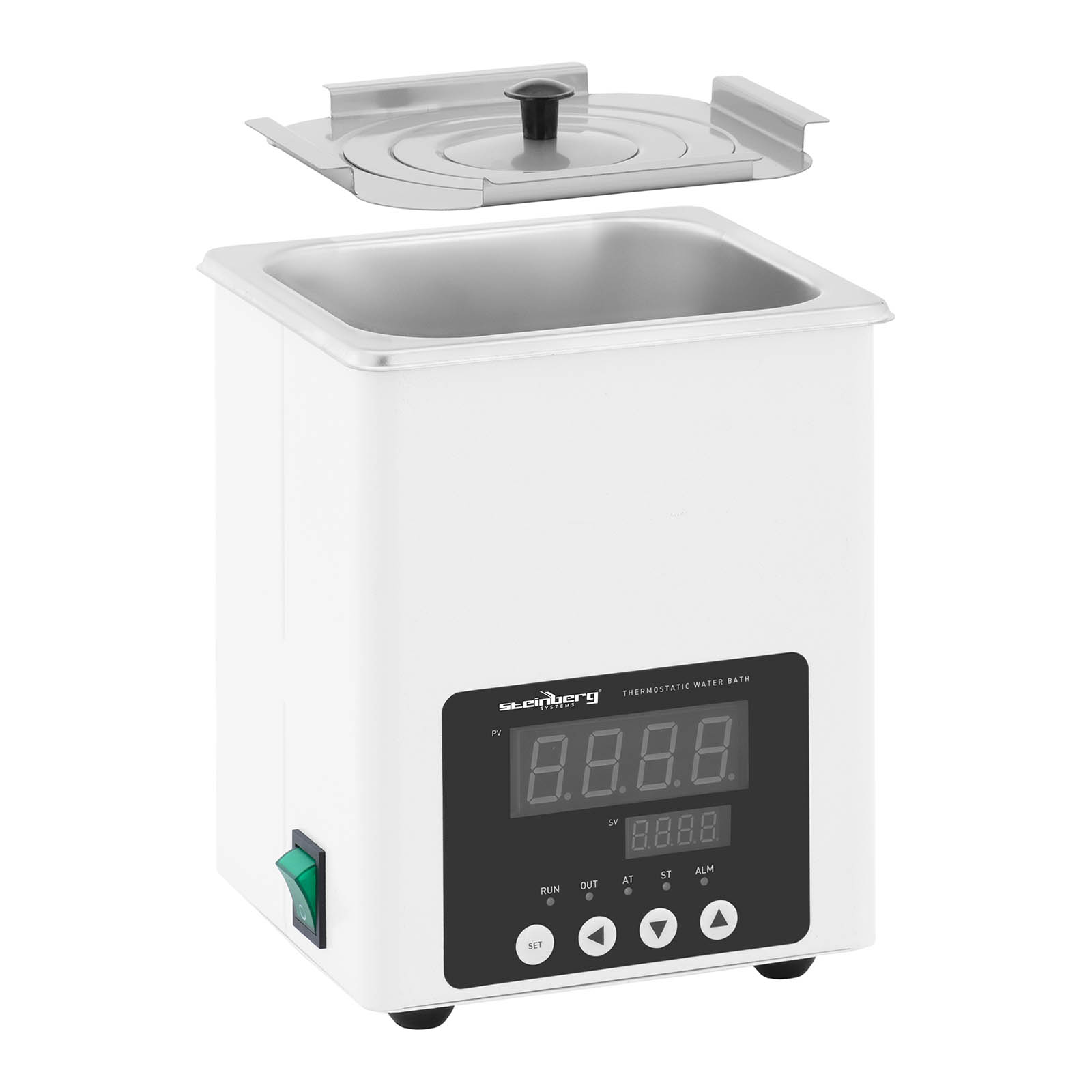 Bagnomaria da laboratorio - Digitale - 3,4 l - 5 - 100 °C - 150 x 135 x ...