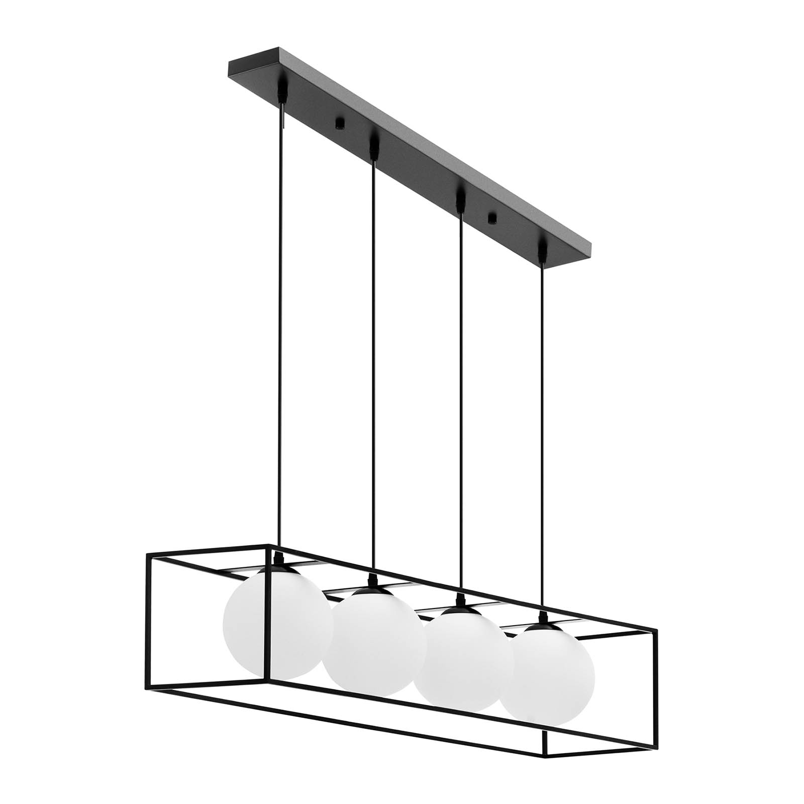 Pendant Light 4 Light Sources Glass Globes Expondoie